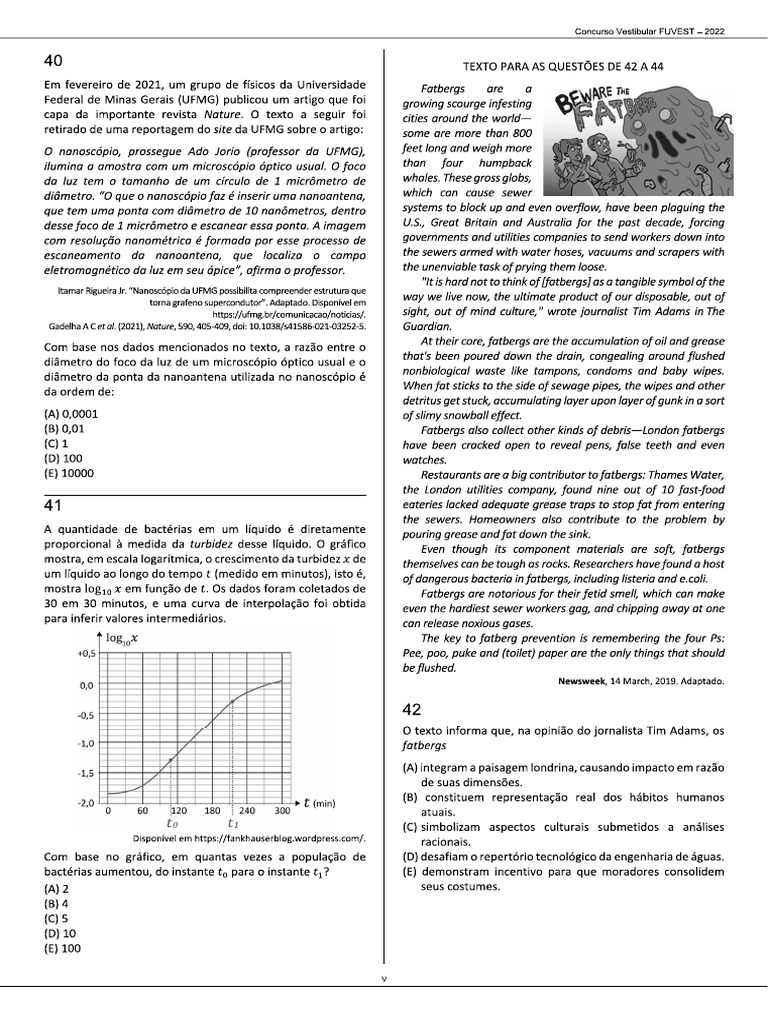 Fuvest 1 Fse 2022 - Merged | PDF