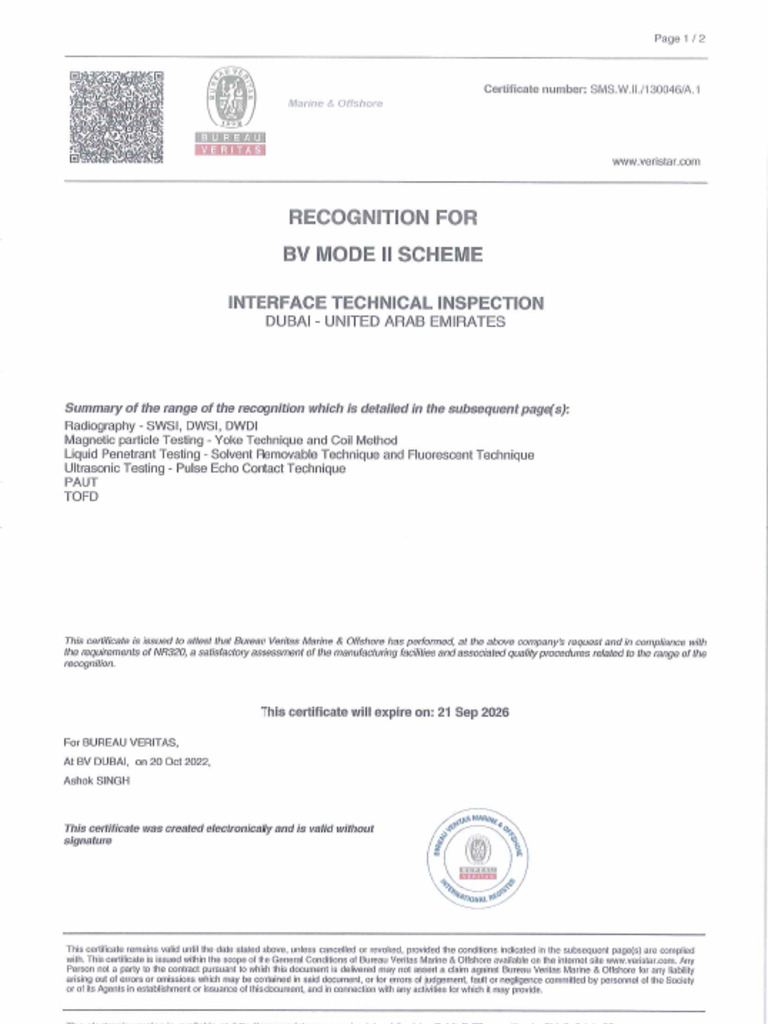 BV Approval PDF | PDF