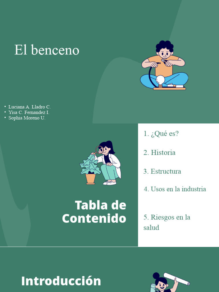Exposicion Benceno | PDF | Benceno | Carbón