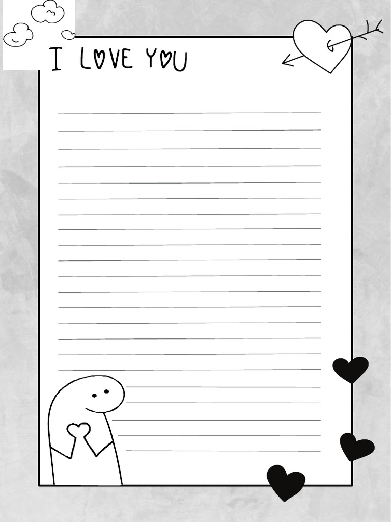 Plantilla Para Carta De Amor 6 Pdf