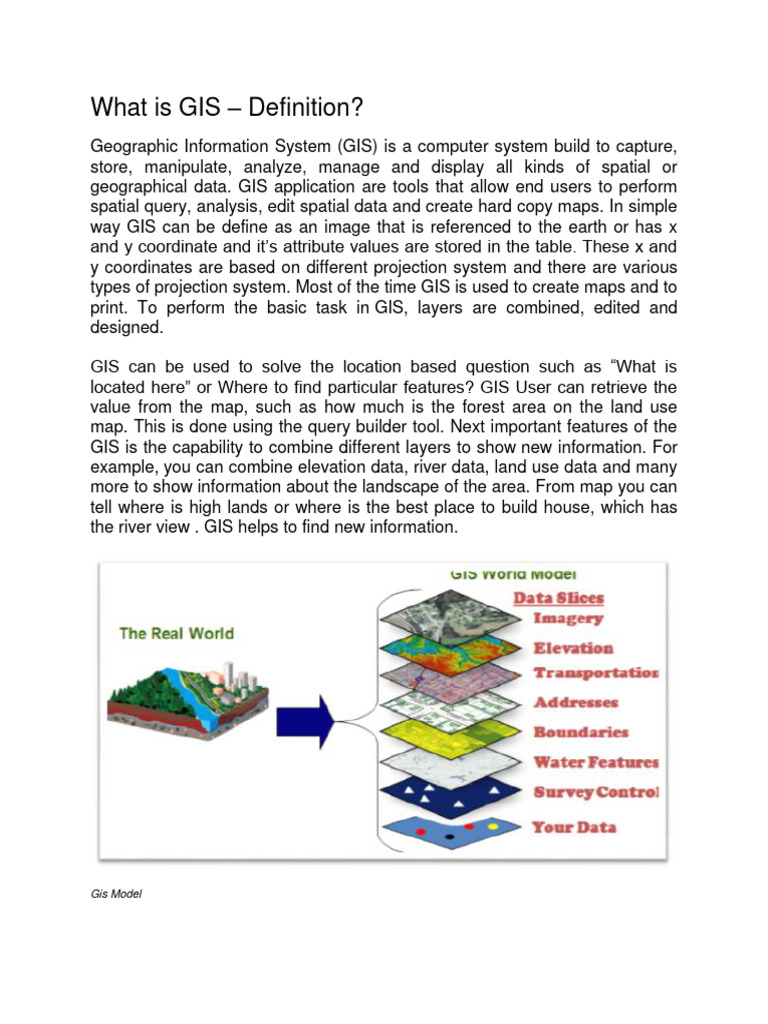 GIS, Advantages, Short History, Components, Types of GIS Data, Raster ...