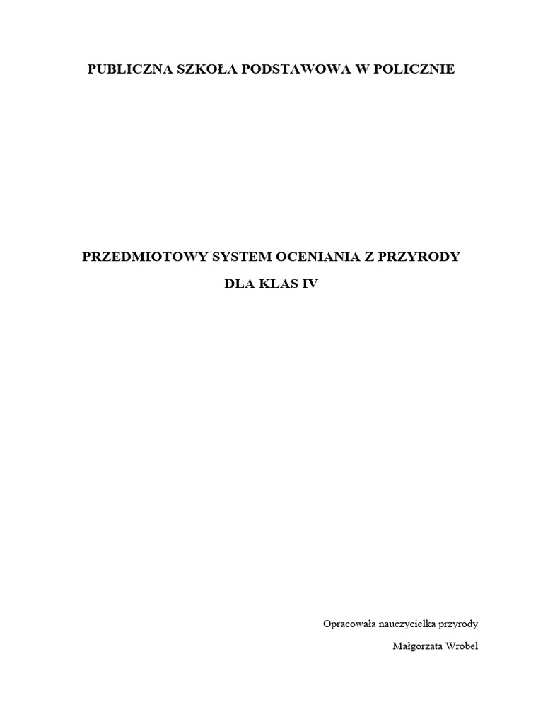 Przyroda | PDF