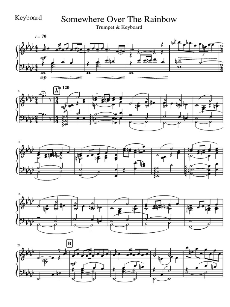Somewhere Over The Rainbow | PDF