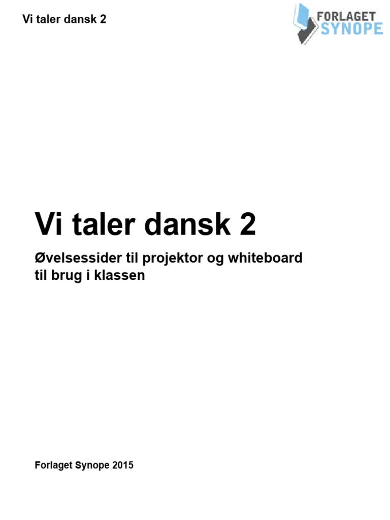 Projektor Sider VI Taler Dansk 2 | PDF