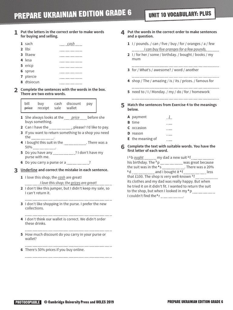 Grade 6 Vocabulary Worksheets | PDF | Cooking, Food & Wine