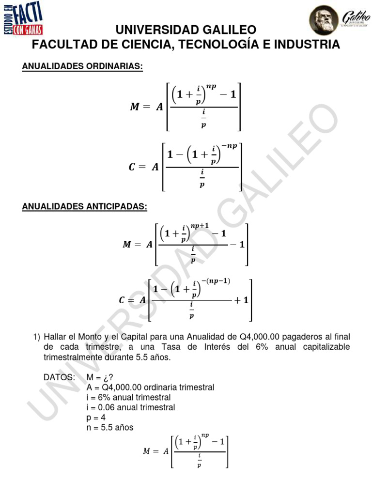 06 Ejemplols Anualidades | PDF