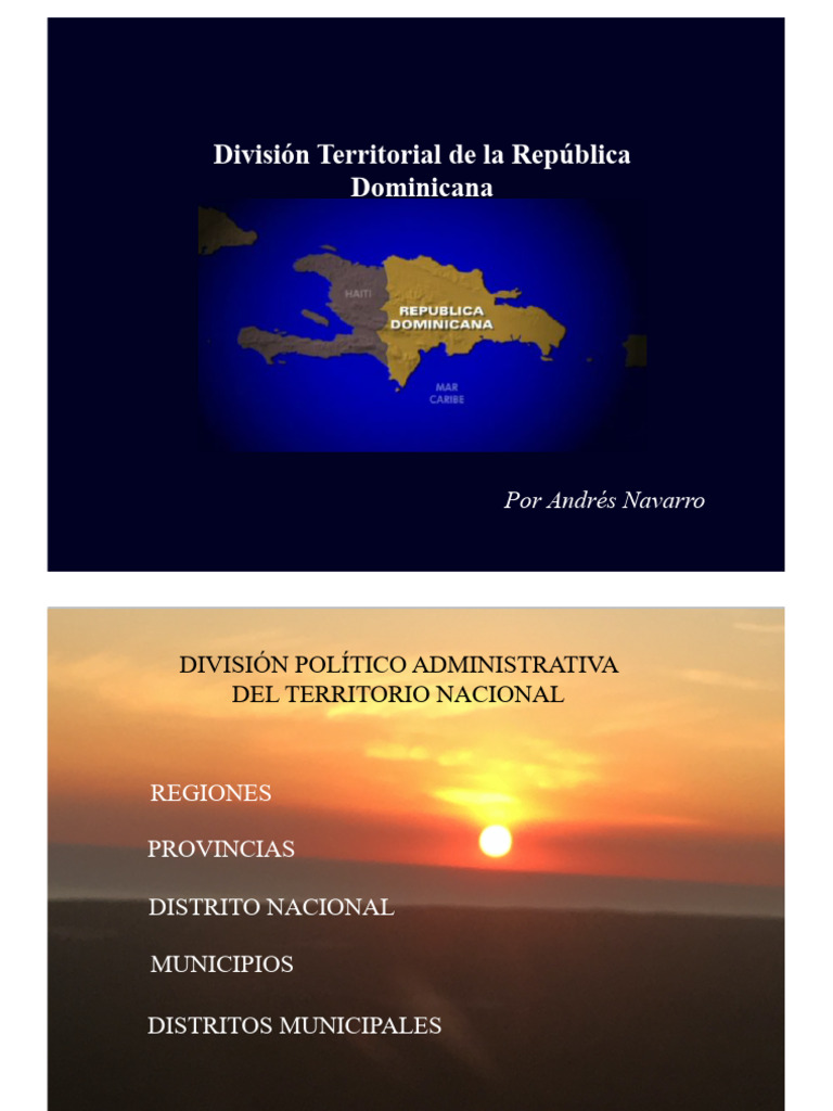 División Territorial de RD: Provincias y Municipios | PDF