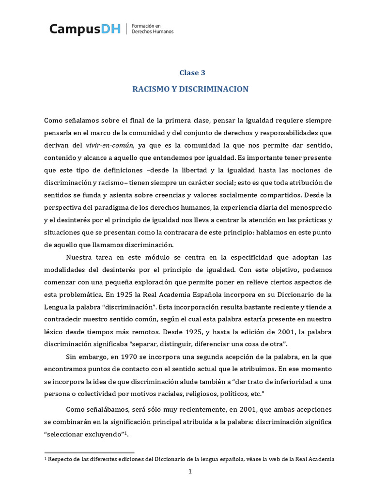 IDH-2022 Clase3 | PDF | Discriminación | Discriminación y relaciones raciales