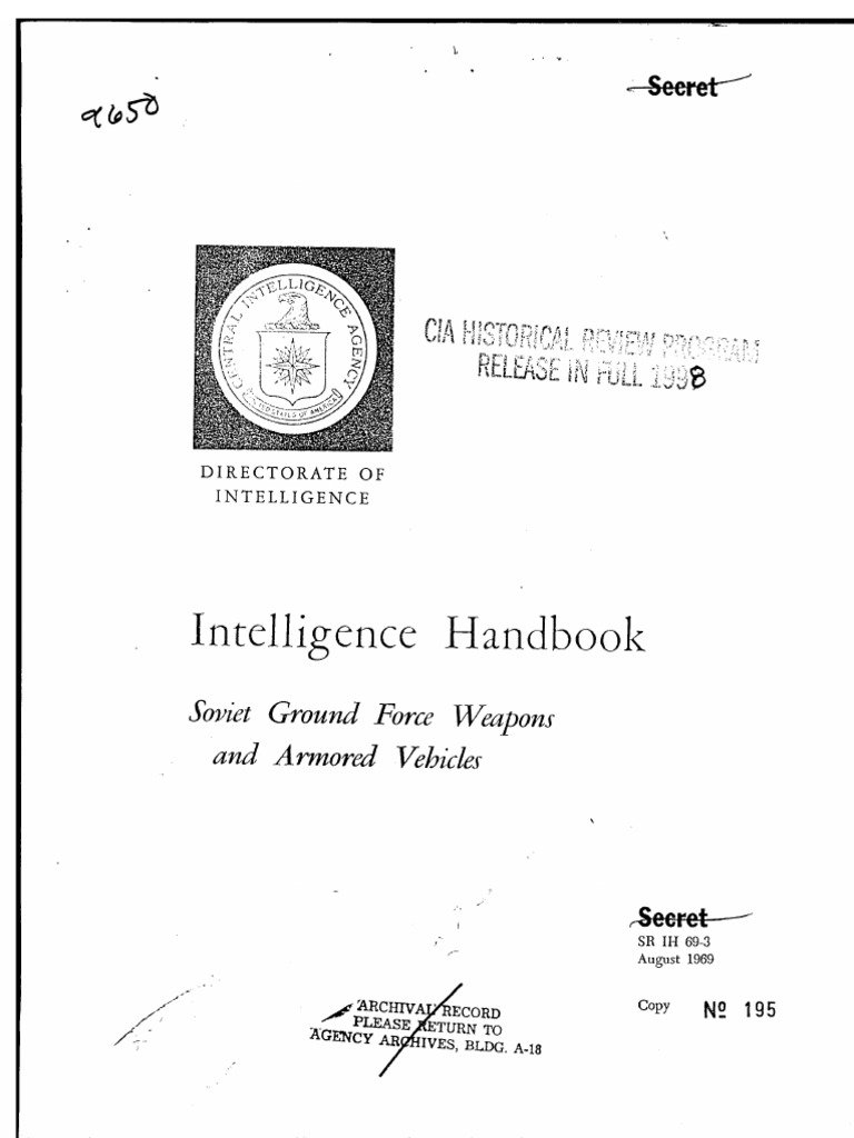 CIA Soviet Weapons Guide | PDF
