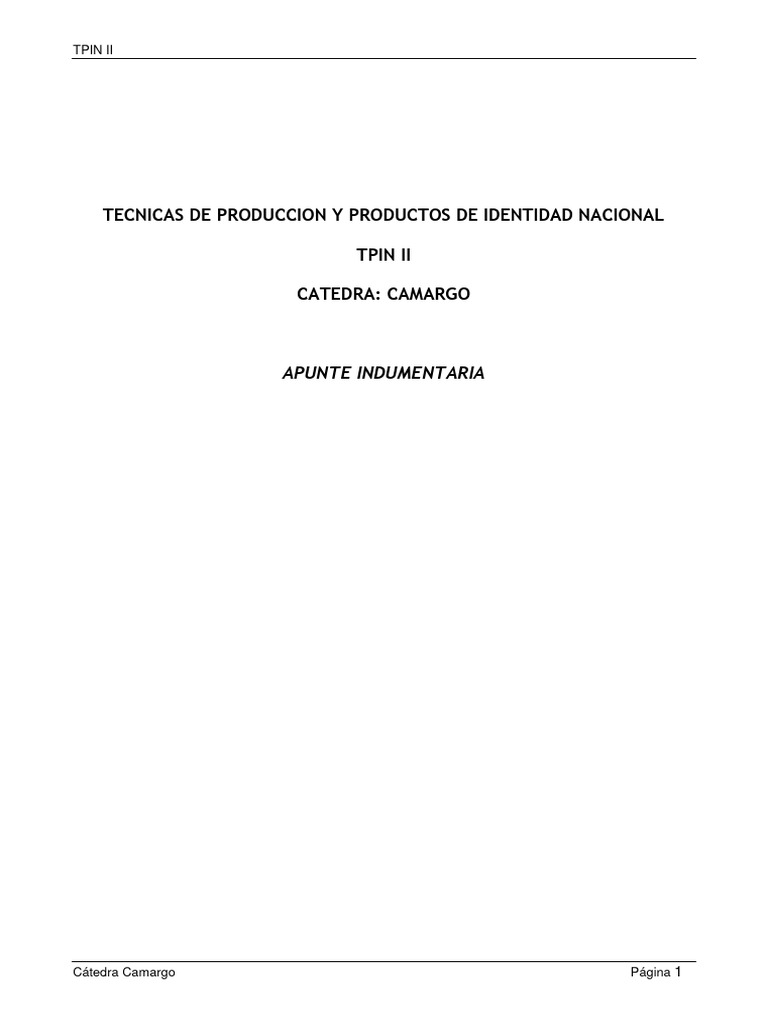 Indumentaria Tpin | PDF | Informática | Textiles