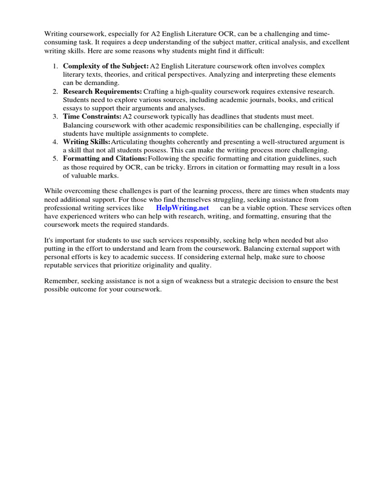 A2 Coursework English Literature Ocr | PDF | Analysis | Facebook