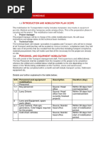Mobilization Plan Template | PDF