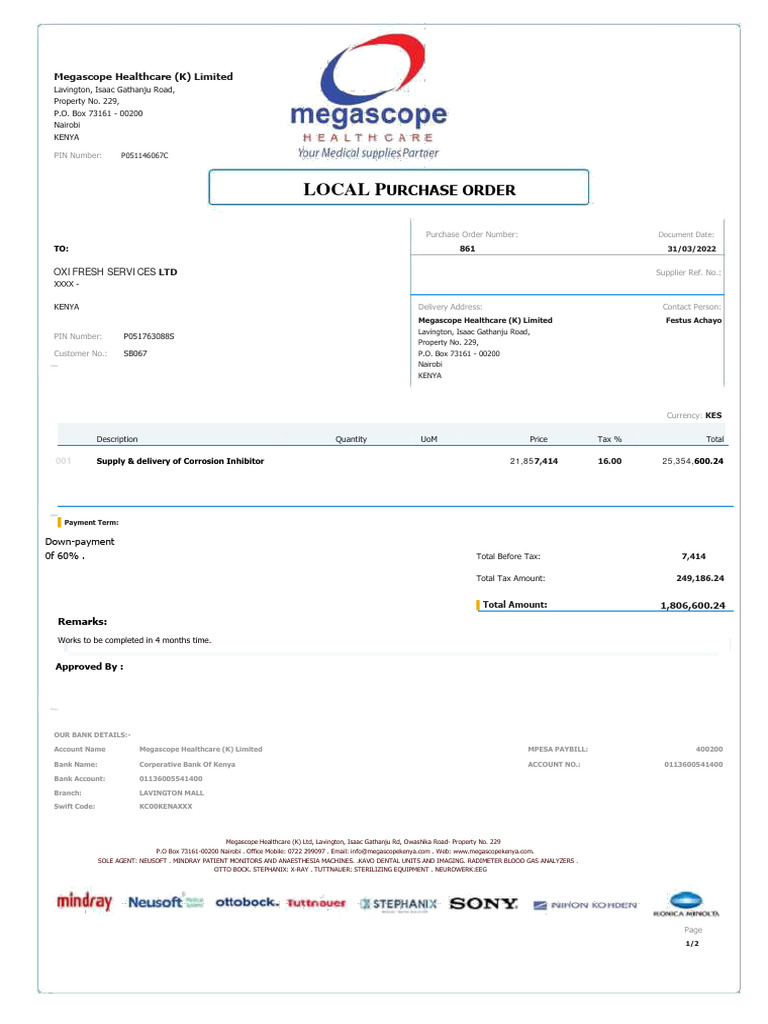 MEGASCOPE LPO Cold Room - 240227 - 192129 | PDF | Service Industries | Banking