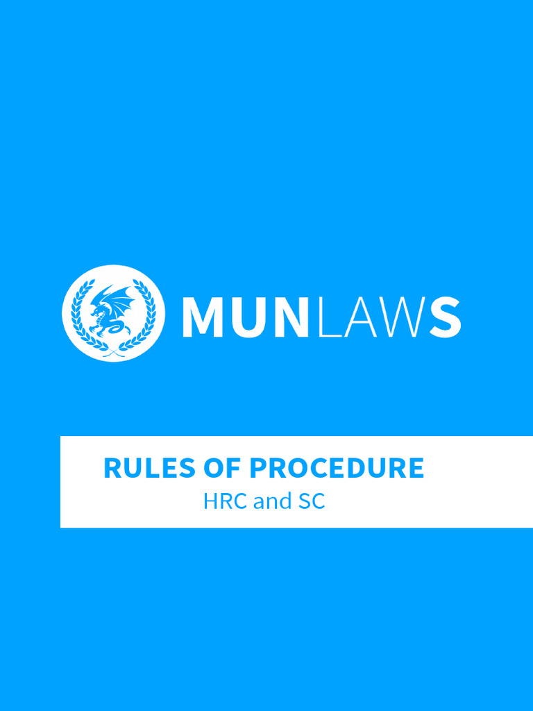Rules of Procedure HRC, SC | PDF | United Nations Security Council ...