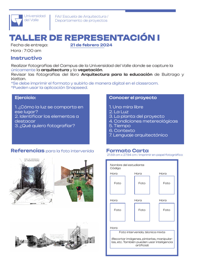 Instructivo Fotografía Intervenida | PDF