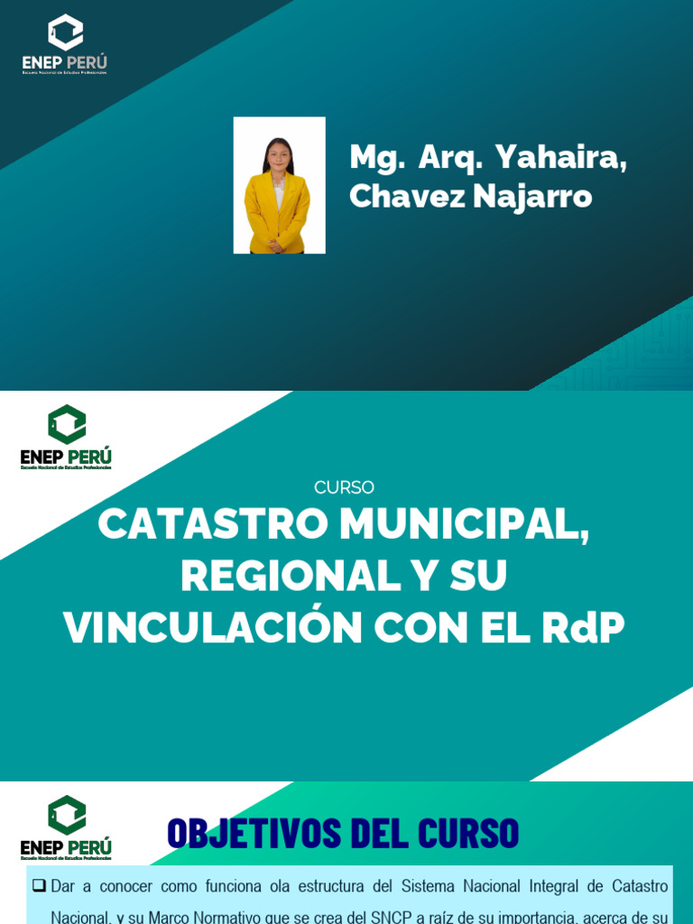 SESION 01 y 02 - CATASTRO URBANO - ENEP | PDF | Infraestructura | Datos ...