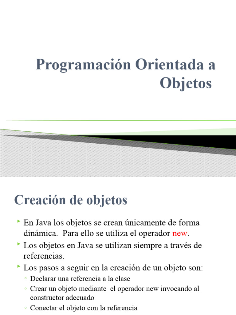 Programación Orientada A Objetos | PDF | Constructor (Programación Orientada a Objetos ...