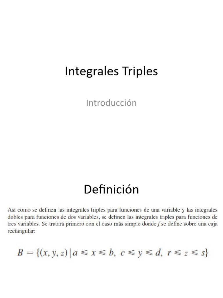 Integrales Triples | PDF