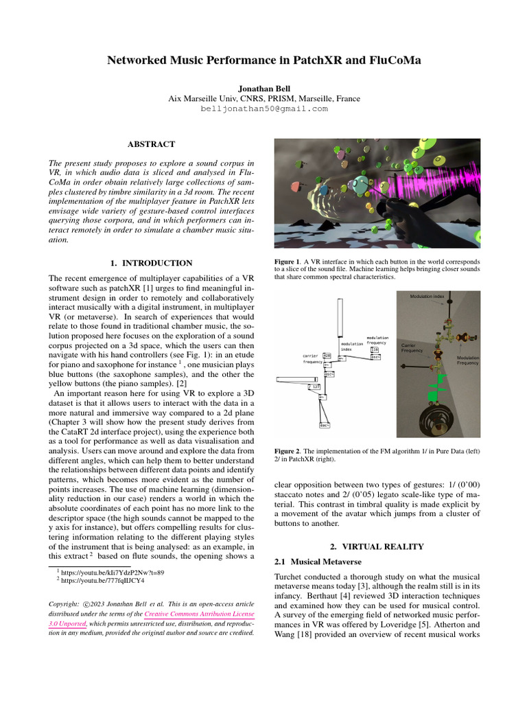 Icmc 2023 Template | PDF | Virtual Reality | Computing