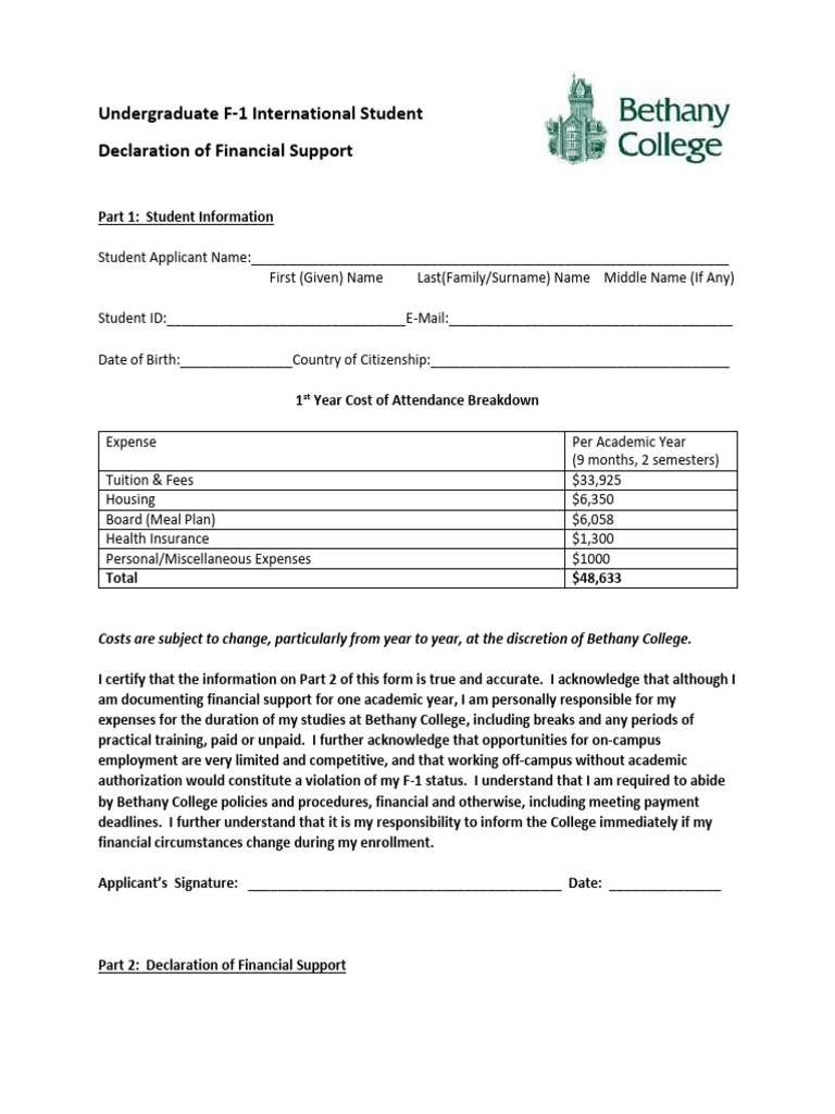 Bethany - Financial Declaration.12212021.Publish | PDF | Service Industries