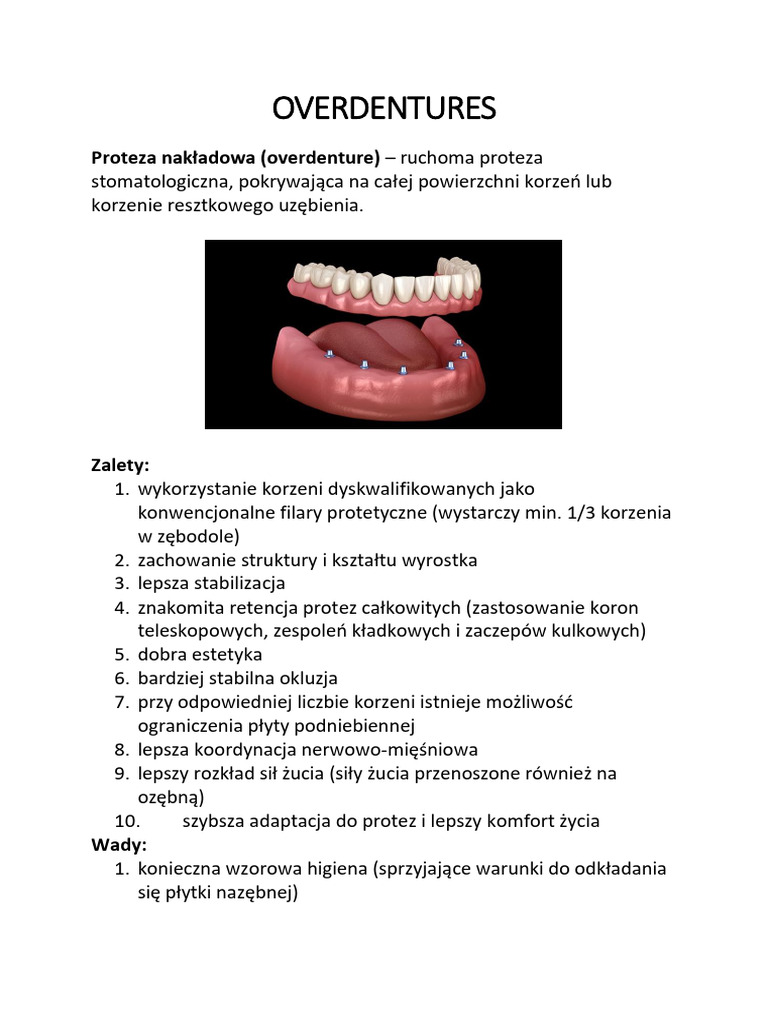 OVERDENTURES | PDF