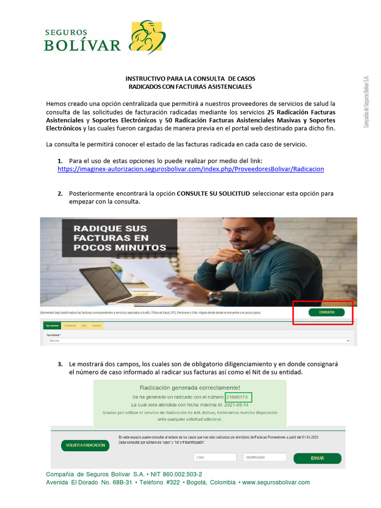 Guía Consulta Facturas Asistenciales | PDF | Auditoría | Informática