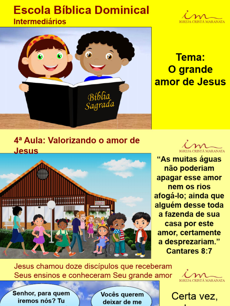 4a Aula Slides Int O Grande Amor De Jesus Valorizando O Amor De