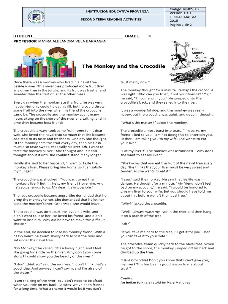 8° Reading Plan 2nd Term | PDF