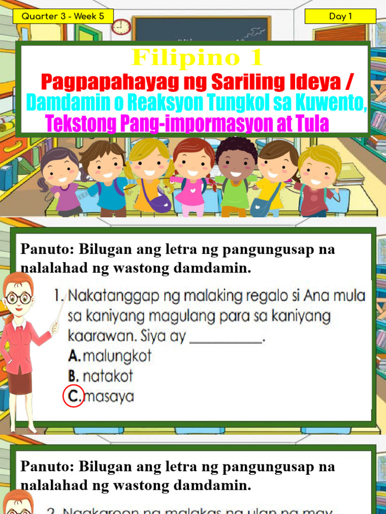 Filipino 1 q3 Week 5 1 | PDF