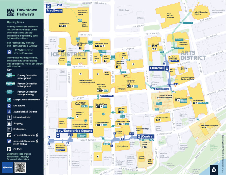 Edmonton Downtown Pedway Map | PDF | Buildings And Structures