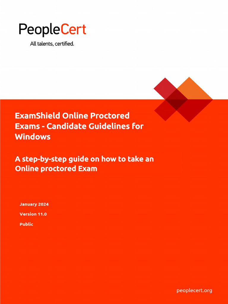 ECSWI268 Online Proctored Exams Candidate GuidelinesWindows Ver110 ...