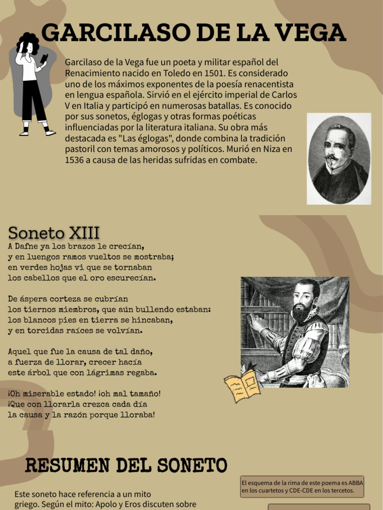 Garcilaso de la Vega: Soneto XIII Análisis | PDF | Sonetos | Poesía
