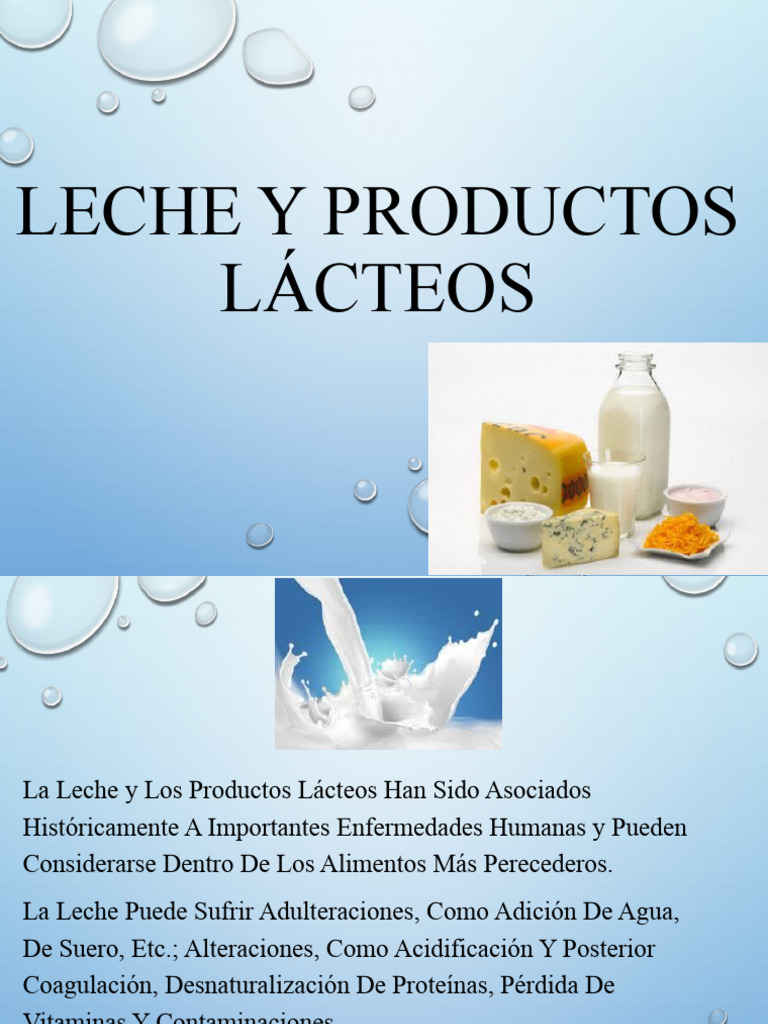 5-Leche y Productos Lacteos | PDF | Leche | Diarrea