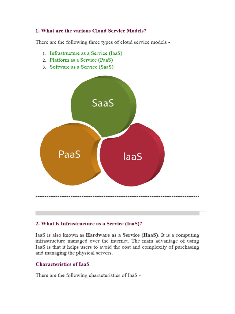 Cloud Service Models & Security Risks | PDF | Cloud Computing ...