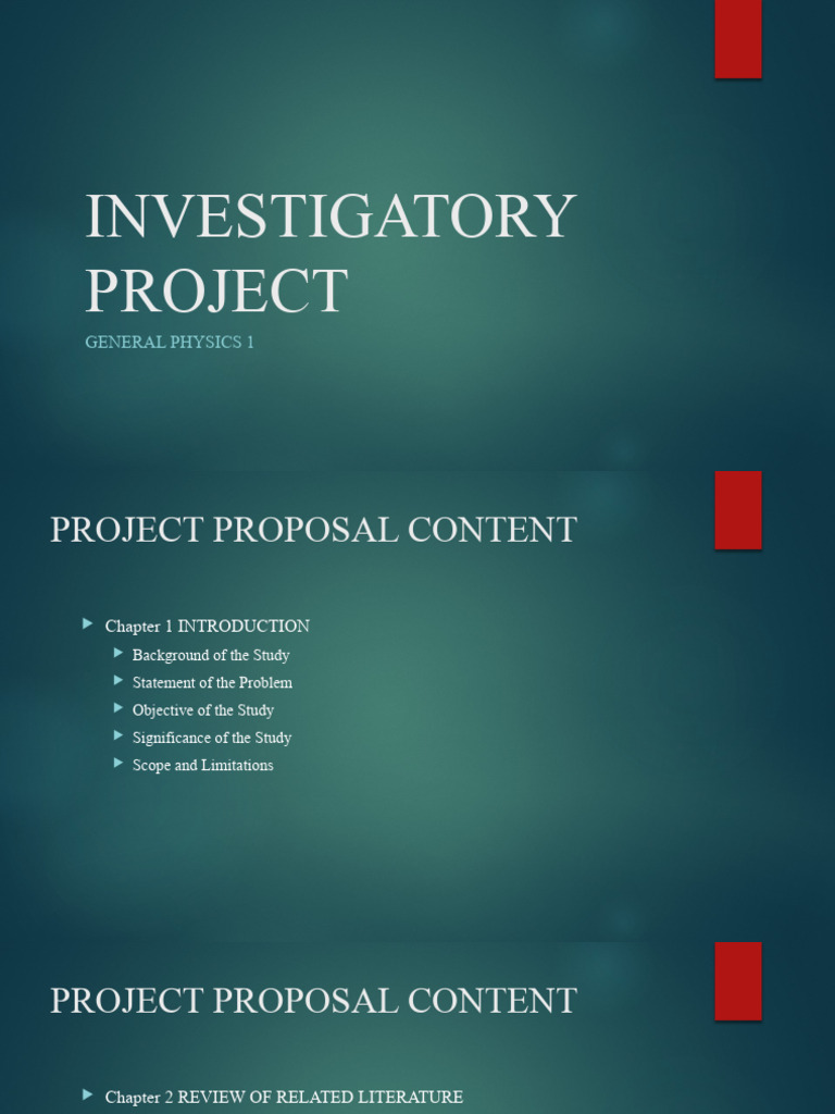 INVESTIGATORY PROJECT CHAPTER 1 To 3 CONTENT | PDF | Science | Methodology
