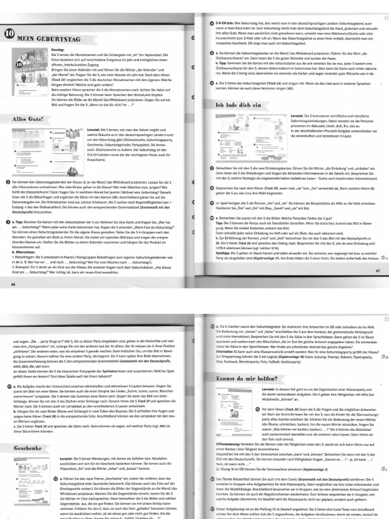 Lektion 10 LHB Deutschprofis 1 | PDF