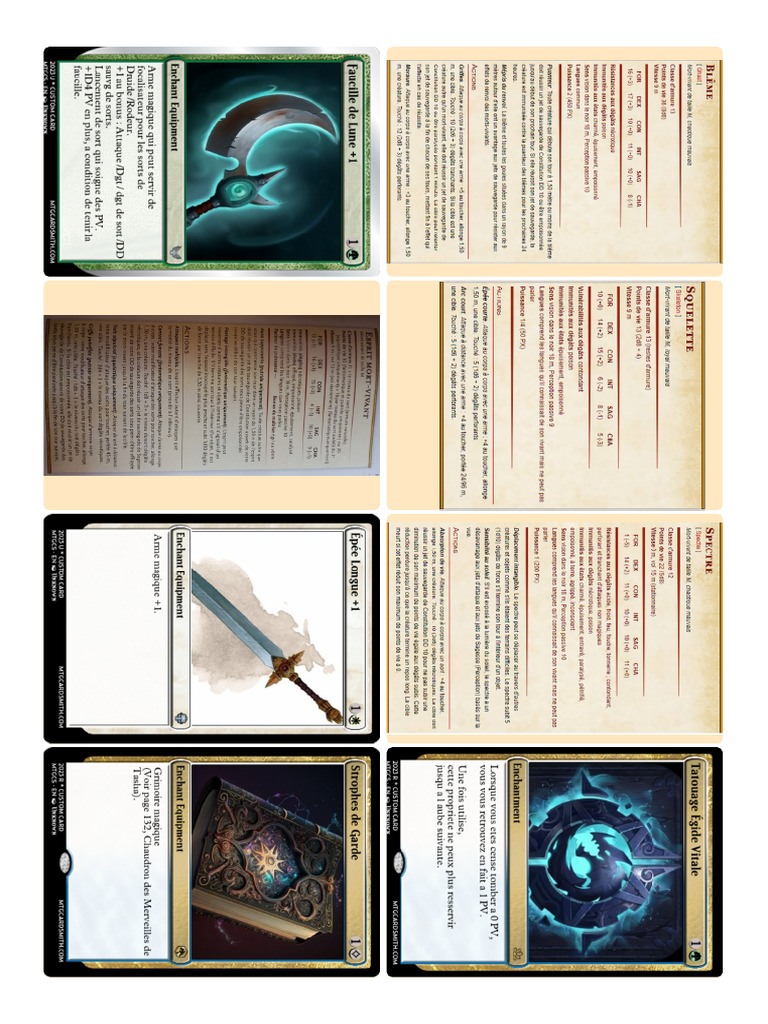 MOnstre Objet Magique | PDF