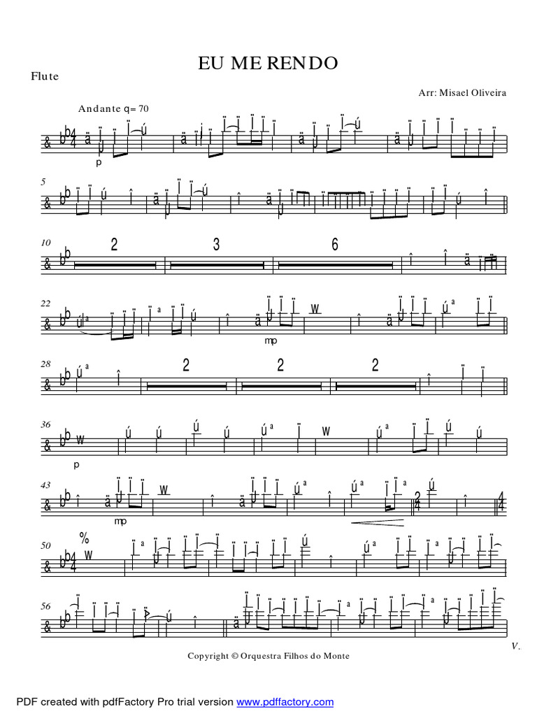 Eu Me Rendo Flute-2 | PDF