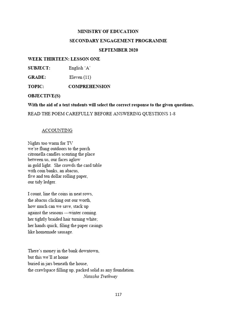 Grade 11 English Language Week 13 Lesson 1 | PDF