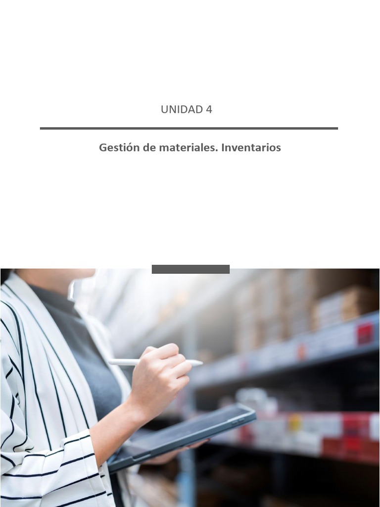 Gestión de Inventarios y Materiales | PDF | Inventario | Lean Manufacturing
