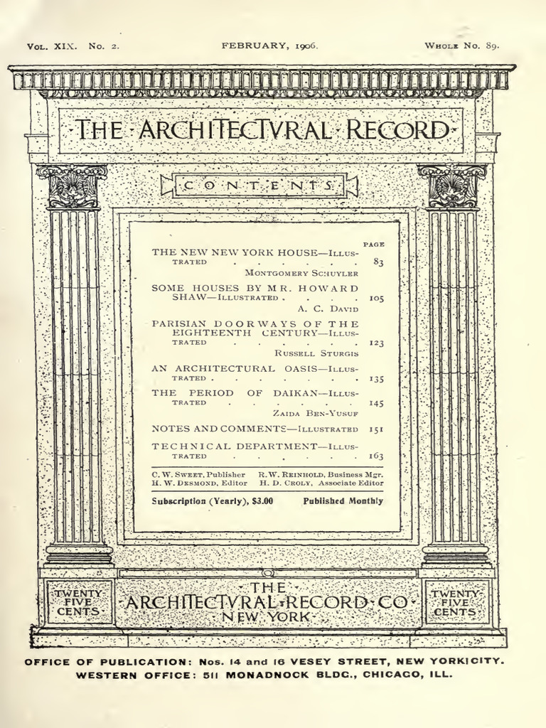 Architectural Record Magazine AR 1906 02 Compressed | PDF ...
