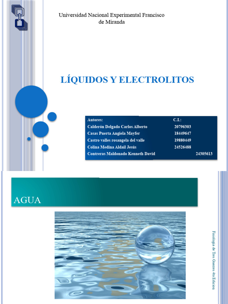 Líquidos y Electrolitos | PDF | Electrólito | Sustancias químicas