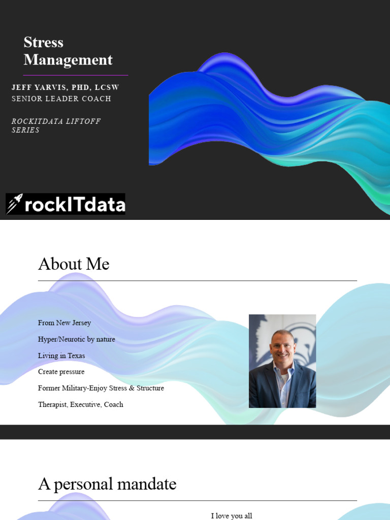 Stress Management - RockItData - Yarvis | PDF | Stress (Biology ...