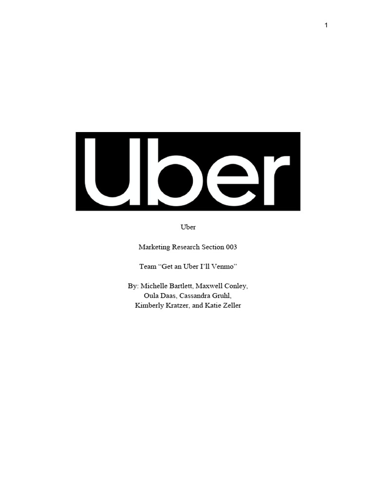 Uber Marketing | PDF | Survey Methodology | Safety