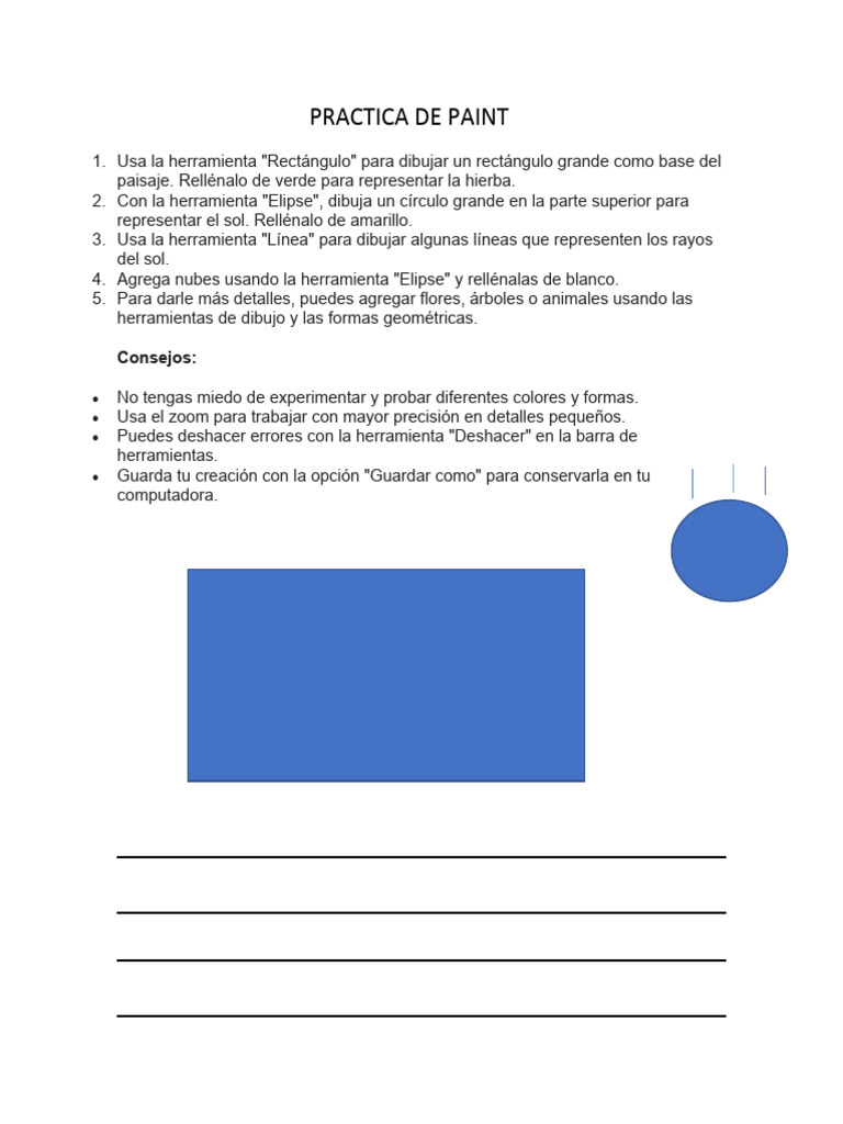 Practica de Paint #3 | PDF