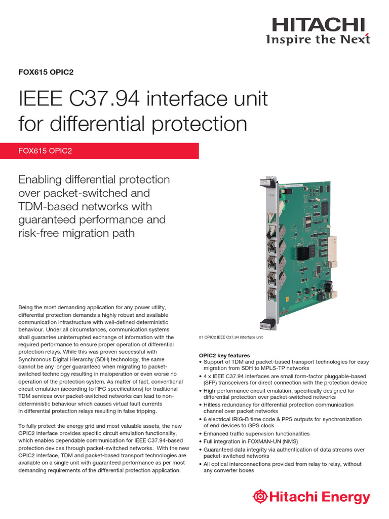 OPIC2 Tarjeta Con 4 Interfaces IEEE C3794 | PDF | Computer Network ...