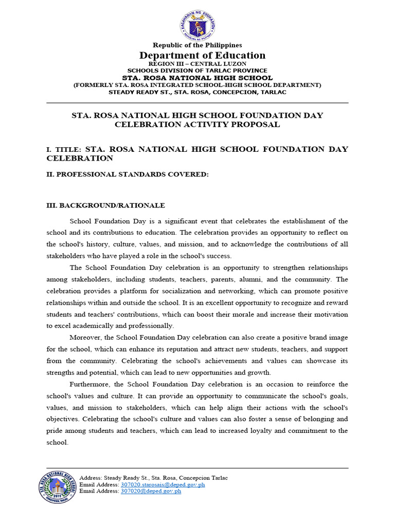 Activity Proposal Drug Awareness and Prevention SY 2022 2023 | PDF ...