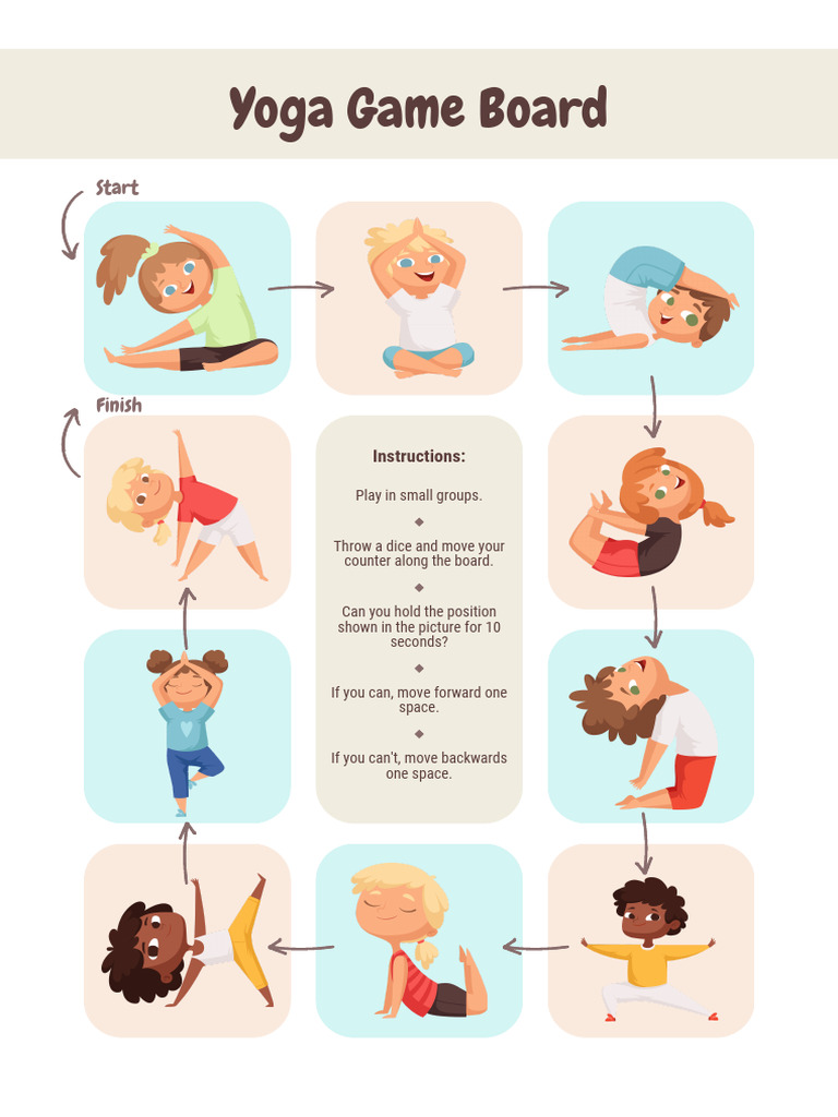 Yoga Game Board: Start | PDF