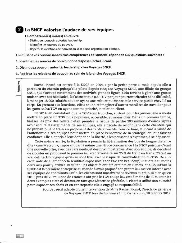 Cas SNCF Ue7 DCG | PDF