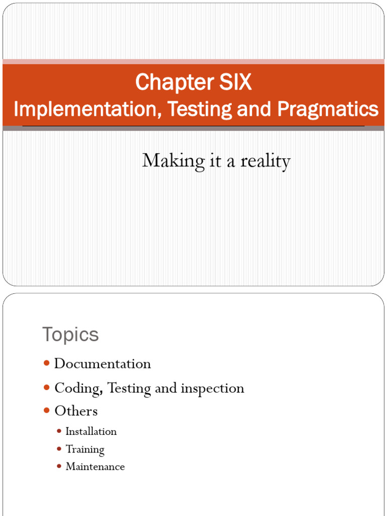 Object Oriented Sad Chapt 6 Pdf Software Testing Computer Programming 1787
